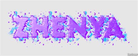 Zhenya Текстовый эффект и дизайн логотипа Имя