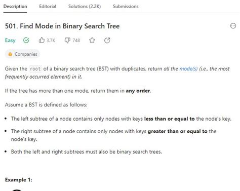 Md Mehedi Hasan On Linkedin Leetcode Problem 501 Solvedlanguage