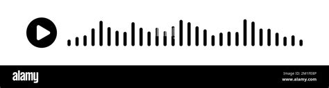 Audio Wave Icon Sound Song EQ Podcast Wave Symbols On Isolated Background Voice Message