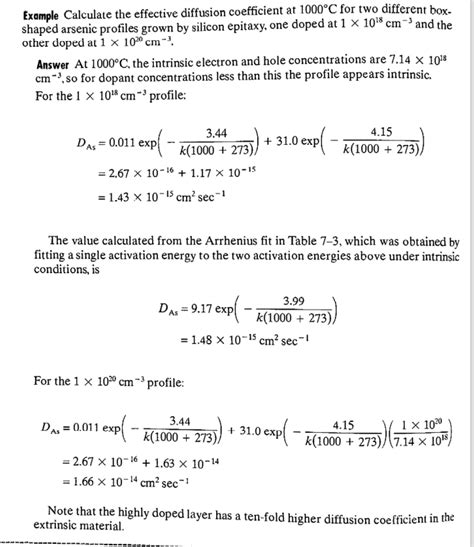 Solved Example Calculate The Effective Diffusion Coefficient