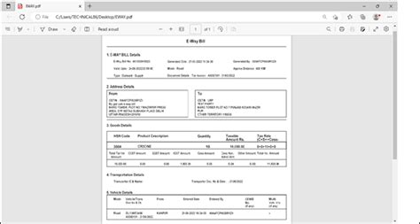 How To Generate E Way Bill In PDF Format In Marg Software