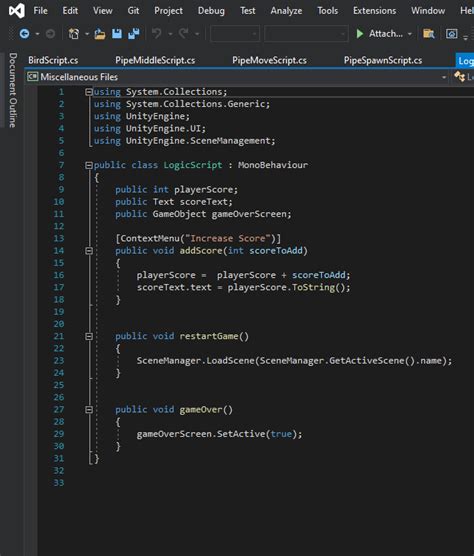 Making A Function That Speeds Up My Flappy Bird Tutorial Every 25 Pipes Unity Engine Unity