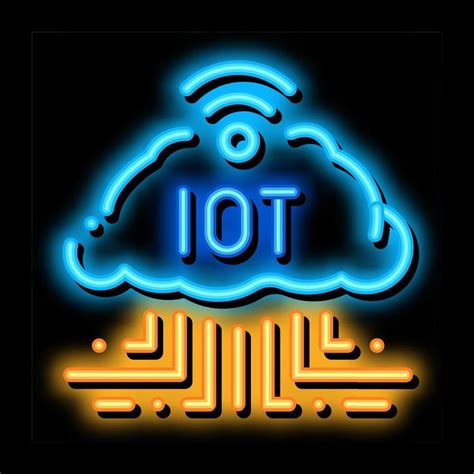 Internet Of Things Neon Glow Icon Illustration 17791279 Vector Art At Vecteezy