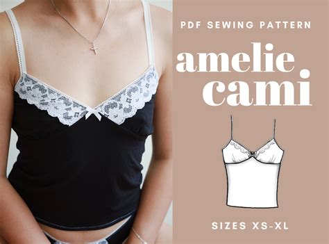 Pdf Cami Sewing Pattern Sizes Xs Xl Instant Download Etsy