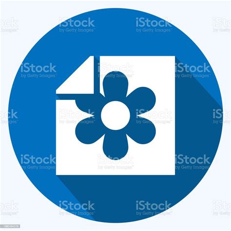 Icon Wallpapers Suitable For Mobile Apps Symbol Long Shadow Style Simple Design Editable Design