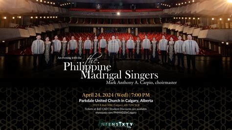 Concert Philippine Madrigal Singers In Calgary Calgary Pride
