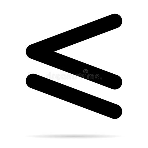 Less Than Or Equal To Mathematics Symbol Education Maths Icon Web Element Vector Illustration