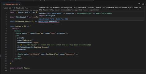 Prerendering Whileloadingauth And Unexpected Jsx Element In Routestsx