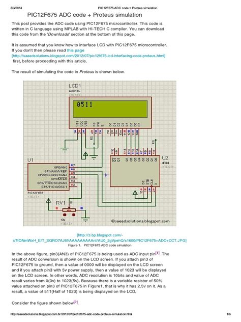 Pic12f675 Adc Code Proteus Simulation Pdf