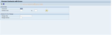 FIEH SAP Tcode Process Contracts With Errors