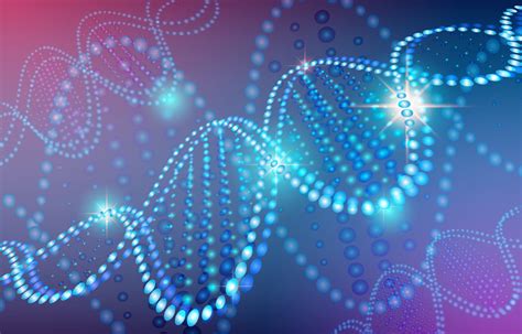 Technology Human Dna Molecule Background Science Shining Design