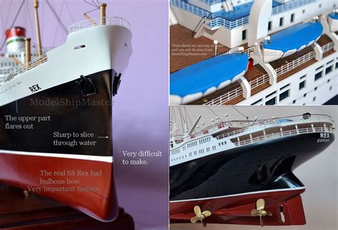 Italian Ocean Liner Ss Rex Model