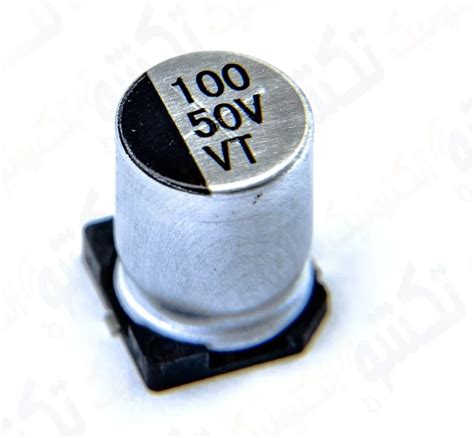 خرید و قیمت و دیتاشیت خازن 100uf 50v الکترولیت Smd سلامت الکترونیک