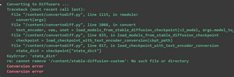 Error When Loading Ckpt For Dreambooth · Issue 901 · Thelastbenfast