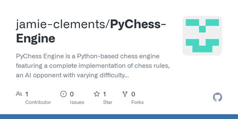GitHub Jamie Clements PyChess Engine PyChess Engine Is A Python Based Chess Engine Featuring