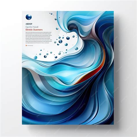 Premium Vector Realistic Vector Flyer Design On White Background