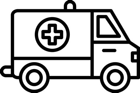 Ambulance Clipart Noir Et Blanc