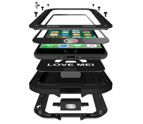 Love Mei Powerful Iphone Protective Case Black
