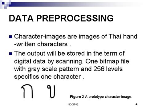 Handwritten Thai Character Recognition Using Fourier Descriptors And