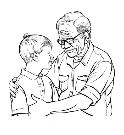 Opa Tr Stet Seinen Enkel Ausmalbilder Kostenlos Herunterladen Ausdrucken Oder Online Ausmalen