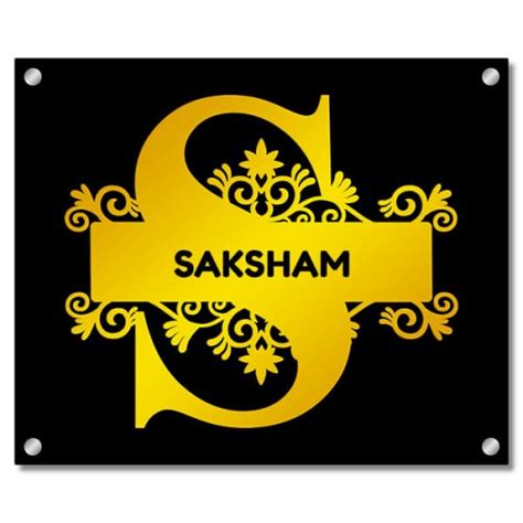 Buy Personalized Premium Aluminium Monogram Letter S With Floral Style