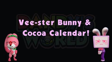 Dandys World Vee Ster Bunny Update Cocoa Calendar Skins And Release