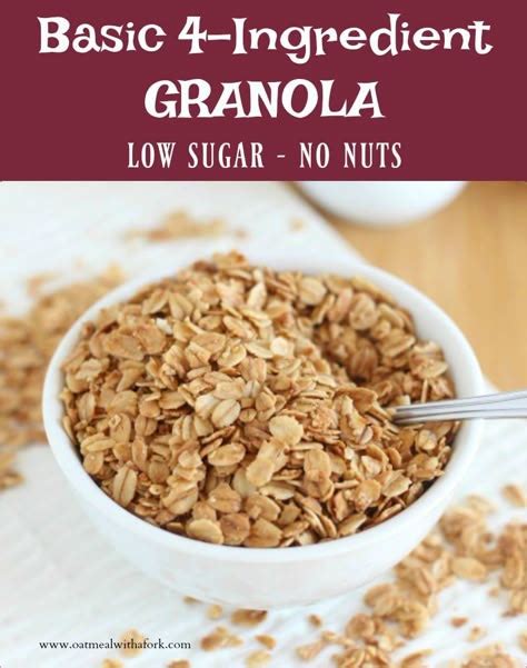 Homemade Low Sugar Granola