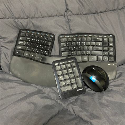 마이크로소프트 스컬프트 인체공학 무선키보드 마우스 키패드 세트