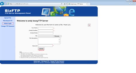 bizftp tutorial initial ftp setup website solution knowledge base
