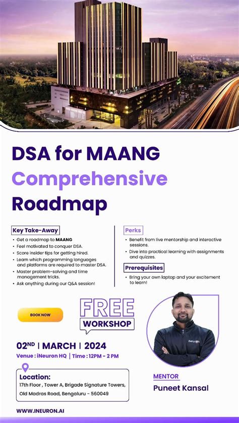 Ineuronai On Linkedin Freeworkshops Dsa Maang Placement2024 Interviewtips