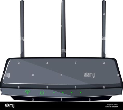 Network Dsl Modem Cartoon Wireless Internet Wifi Hub Network Dsl