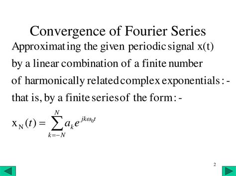 PPT Convergence Of Fourier Series PowerPoint Presentation Free Download ID