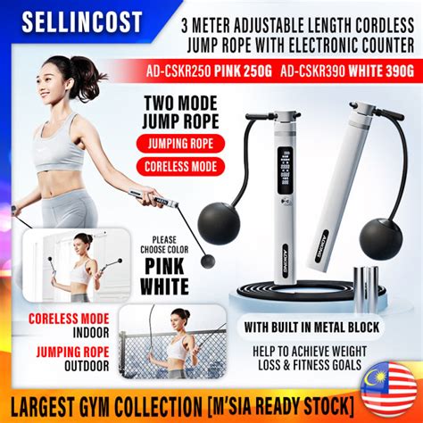 Sellincost Cordless Skipping Rope With Weight Ball With Counter