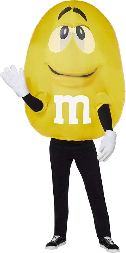 Spirit Halloween Adult Yellow Mandm Inflatable Costume