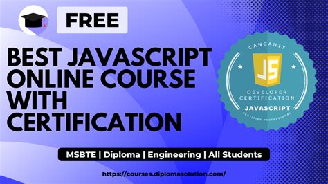 Free Javascript Online Course With Certificate 2022 July All Courses In Free Pickup