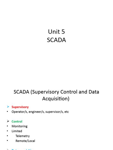 Unit 5 Scada Pdf Scada Digital Signal Processing