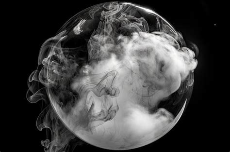Premium Ai Image Carbon Dioxide Bubble With Smoke Rising From A Fire