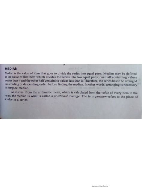 median pdf