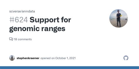 Support For Genomic Ranges · Issue 624 · Scverseanndata · Github