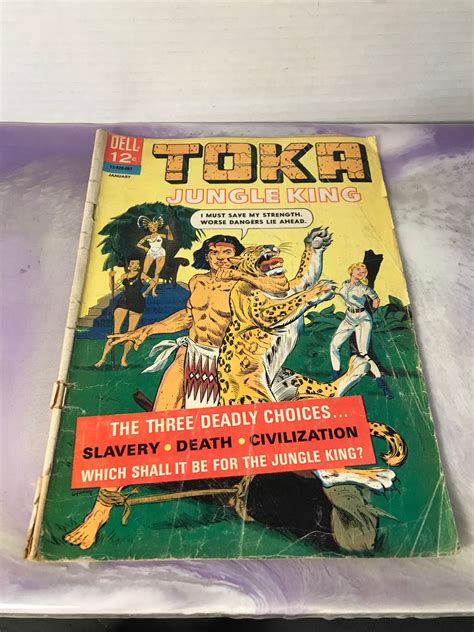 Vintage Dell Comics Toka Jungle King Retro 1950s Comic Book 1960s