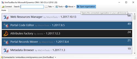 Xrmtoolbox V12018120 · Xrmtoolbox