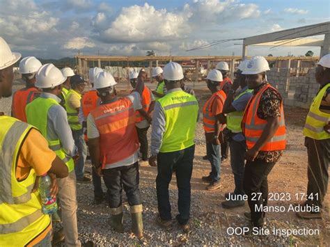 Appiah Suma Michael Msc Pe Ghie On Linkedin Site Visit By The Team From Office Of The