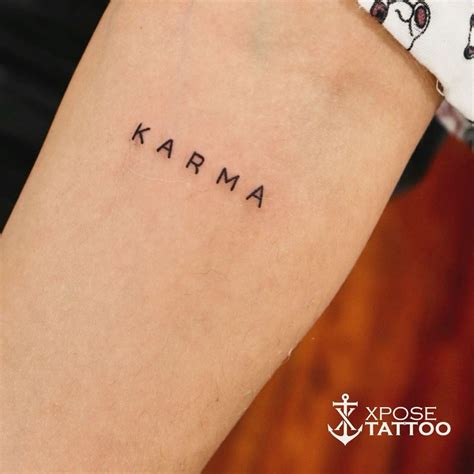 Karma Tattoo Font Karma Inspired Tattoo Karma Small Tattoo Tattoo