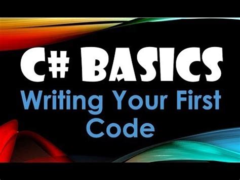 C Basics Beginner Tutorial Writing Your First Code YouTube