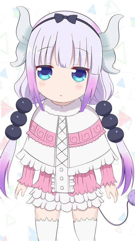 Anime Miss Kobayashis Dragon Maid Kanna Kamui 750x1334 Phone Hd Wallpaper