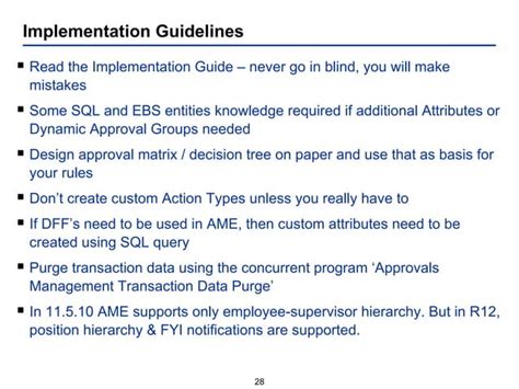 Oracle Applications R12 Approvals Management Engine Ame Training Ppt