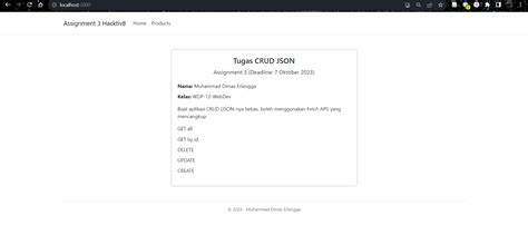 GitHub Berjiwasantuy Assignment JSONCRUD Dimas Assignment Dl Oktober Buat Aplikasi