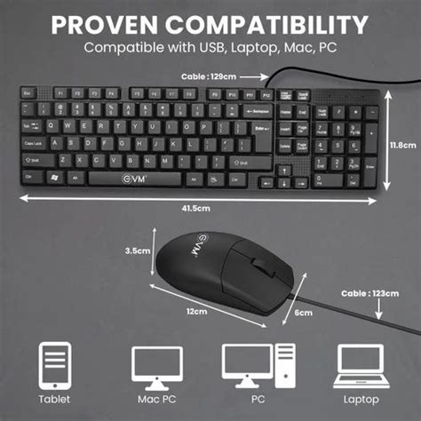 Evm Km117 Keyboard Mouse Combo At Rs 950 Piece Logitech Keyboard And Mouse Combo In New Delhi