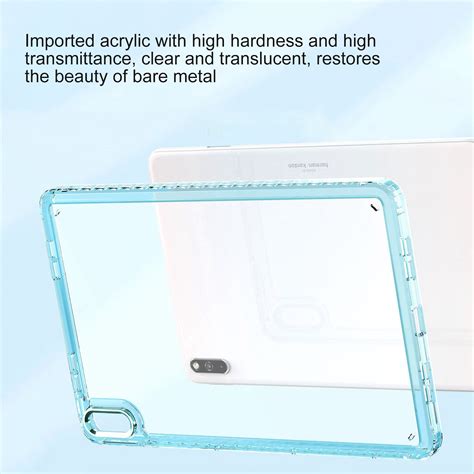 For Huawei MatePad 10 4 Clear Acrylic Shockproof Tablet Case Purple Alexnld Com