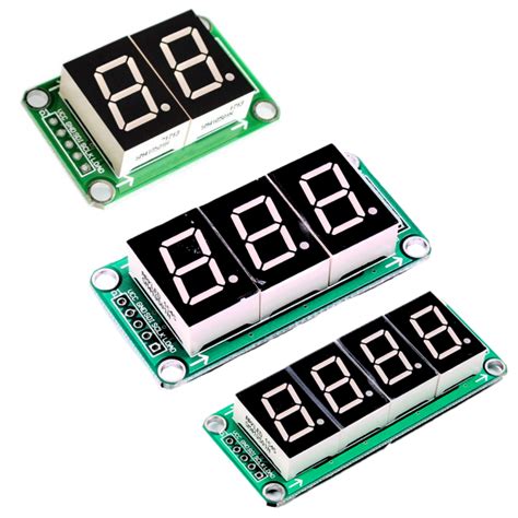 Modulo Display 7 Segmentos 2 3 4 Digitos Con Controlador Estatico 74hc595 Tipo 2 Dígitos